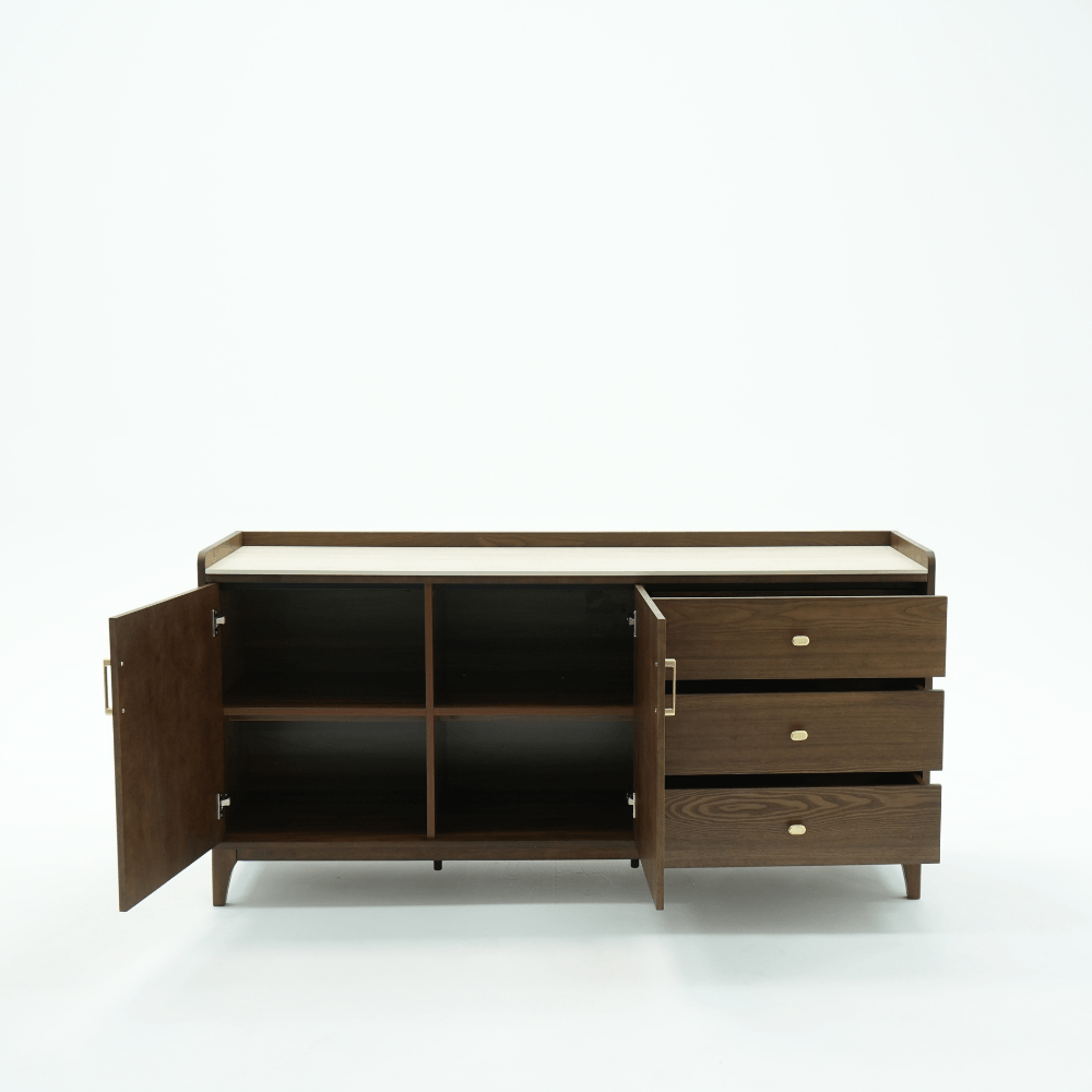 Lorenzo Walnut Wooden Sideboard – Modish Furnishing