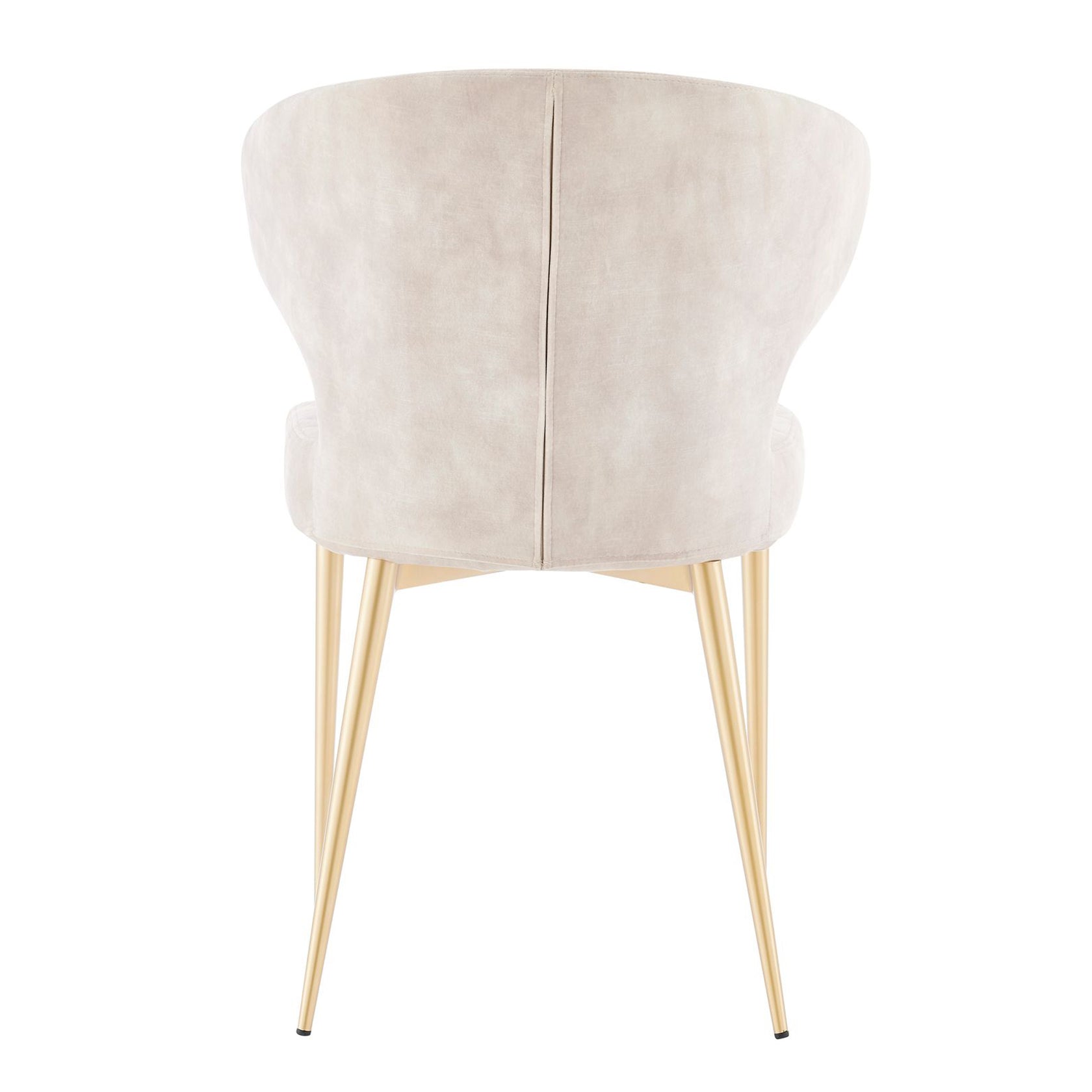 Cream Velvet Dining Chair With Quilting – Modish Furnishing